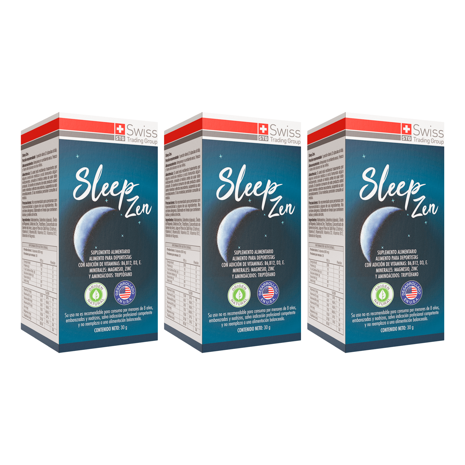 Sleep Zen 60 Cápsulas Naturales Contra el Insomnio 3 Meses